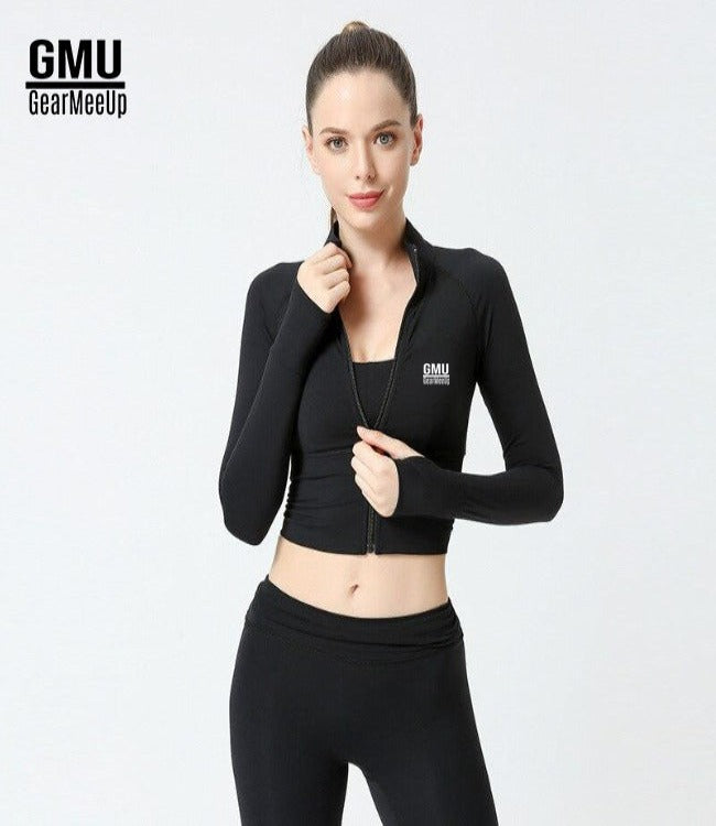 Seamless Sculpfit Zip Up Jacket | Gearmeeup – GearMeeUp