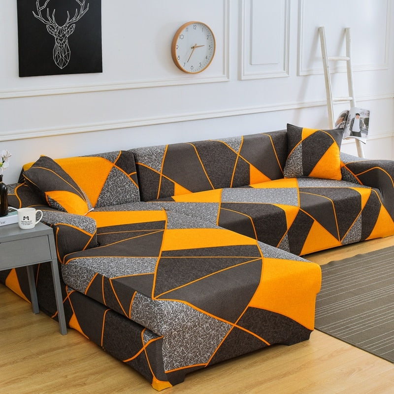 Unique Geometric Pattern Sectional Couch Cover – GearMeeUp