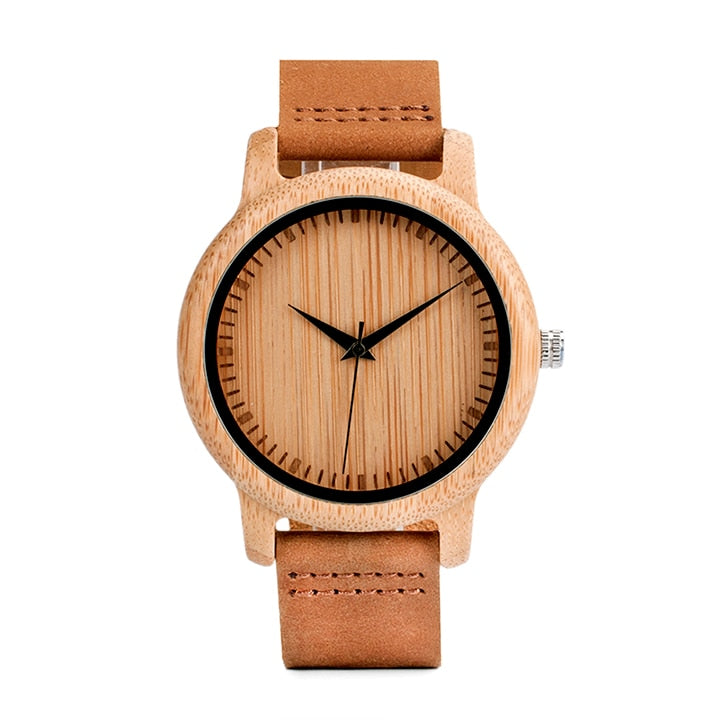 Classic Natural Bamboo Watch – GearMeeUp